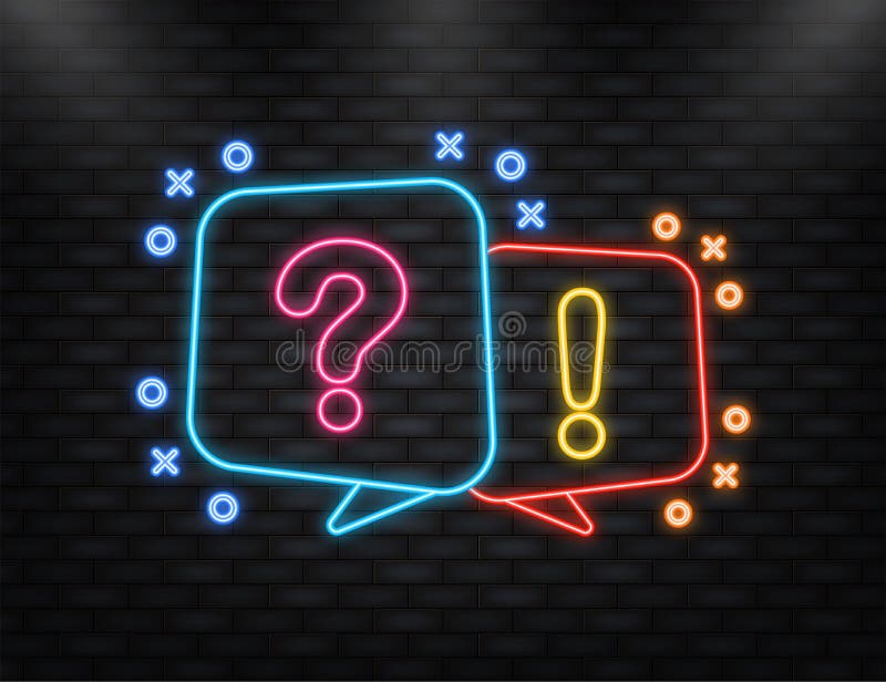 Question and Answer Flat Design Icon. Vector Illustration Stock Vector ...
