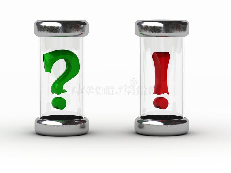 Question - Answer (green, Red) Stock Illustration - Illustration of ...