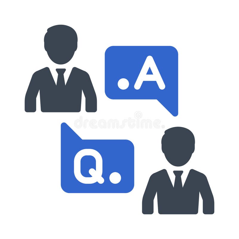 Question and answer icon stock vector. Illustration of question - 270877341