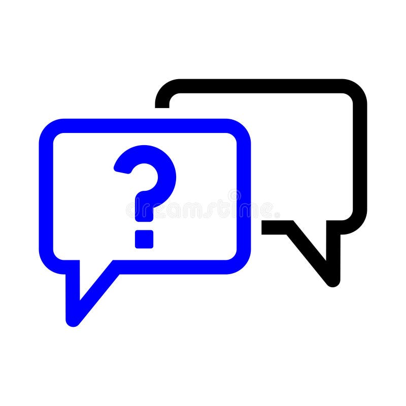 Question Answer Icon stock vector. Illustration of vector - 295793524