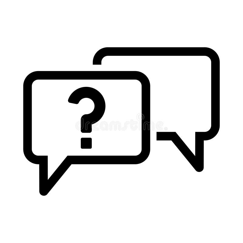 Question Answer Icon stock vector. Illustration of designed - 295793773