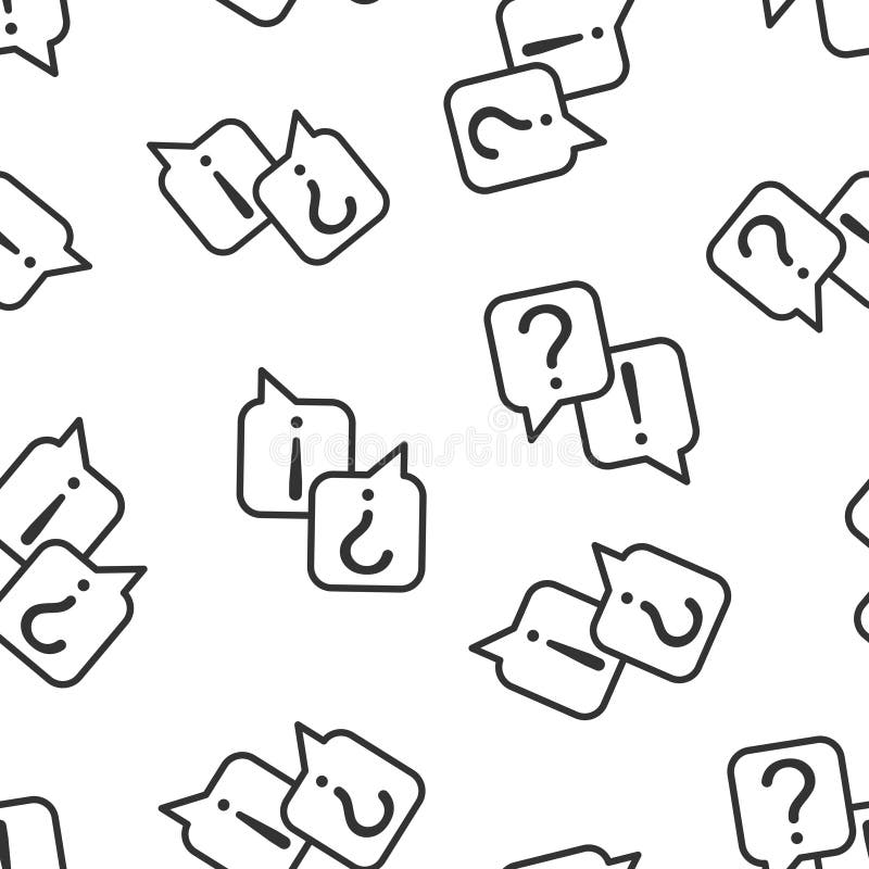 Question and Answer Icon in Comic Style. Discussion Speech Bubble ...