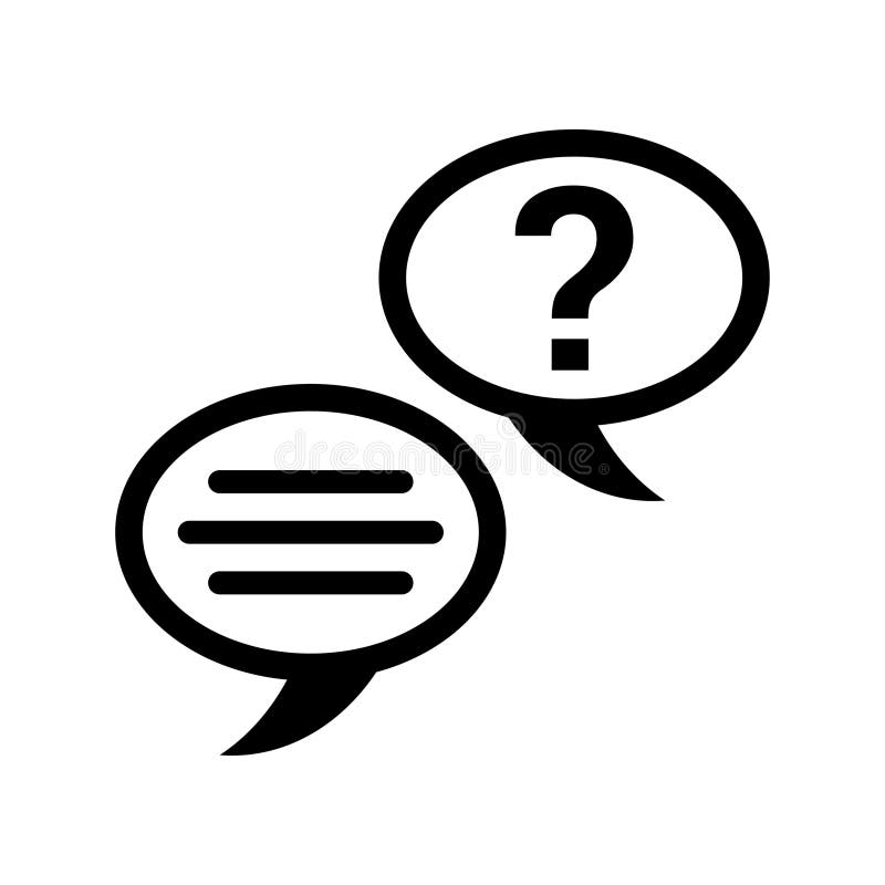 Question and Answer icon stock vector. Illustration of label - 290796839