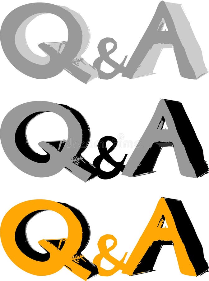 Question and Answer Icon Set Stock Vector - Illustration of dialog ...