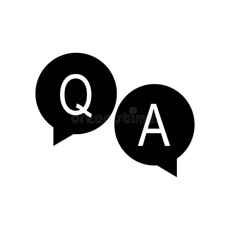 Question and Answer Icon Vector Stock Vector - Illustration of design ...