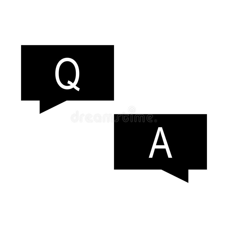Question and Answer Icon Vector Stock Vector - Illustration of ...