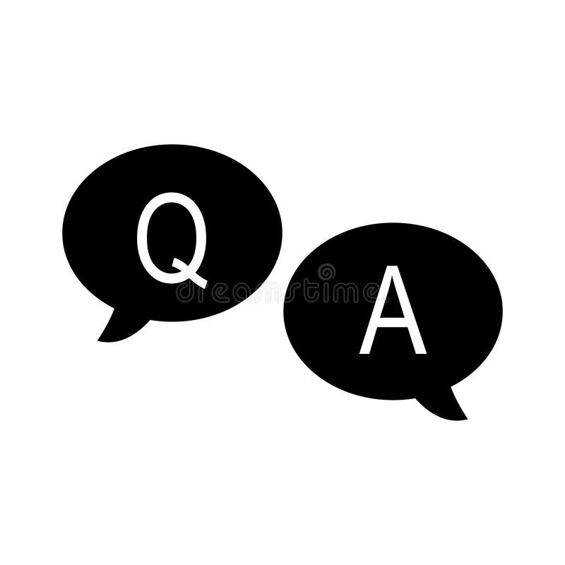Question and Answer Icon Vector Stock Vector - Illustration of idea ...