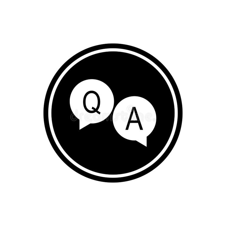 Question and Answer Icon Vector Stock Vector - Illustration of bubble ...