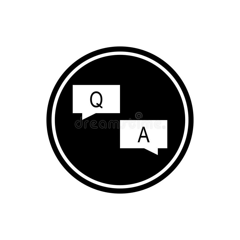 Question and Answer Icon Vector Stock Vector - Illustration of ...