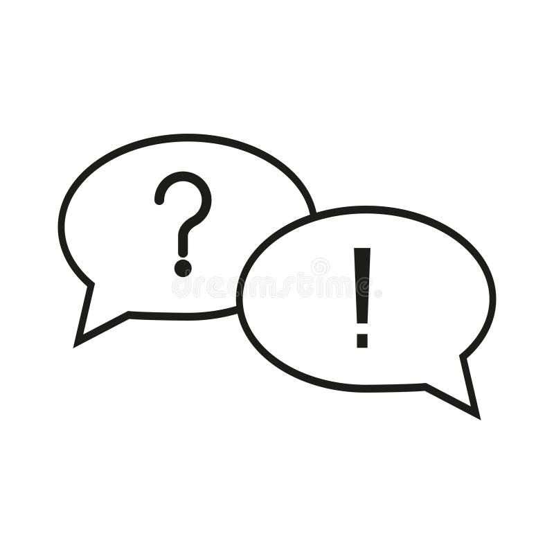 Question answer icons stock vector. Illustration of mark - 108898296
