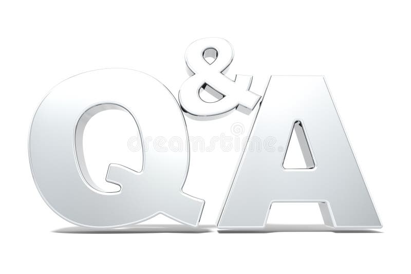 Question and Answer in Metal Alphabet Stock Illustration - Illustration ...