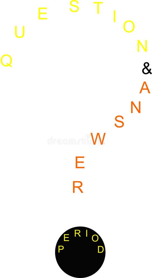 Question and Answer period stock vector. Illustration of intellect ...