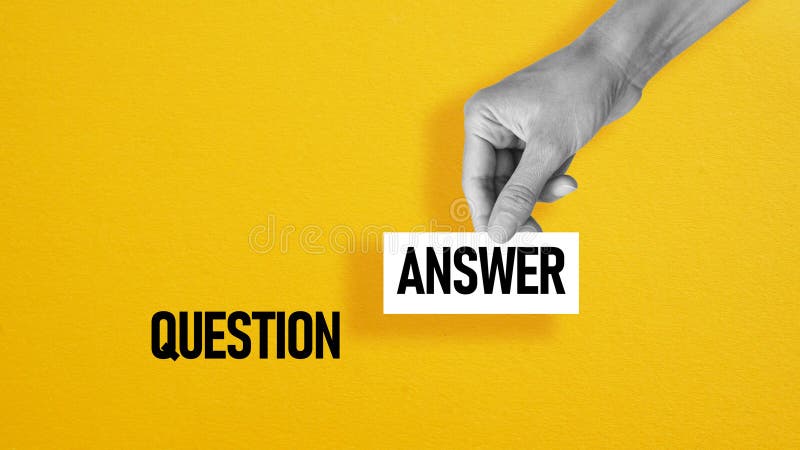 Question and Answer is Shown Using the Text. Q and a Stock Image ...