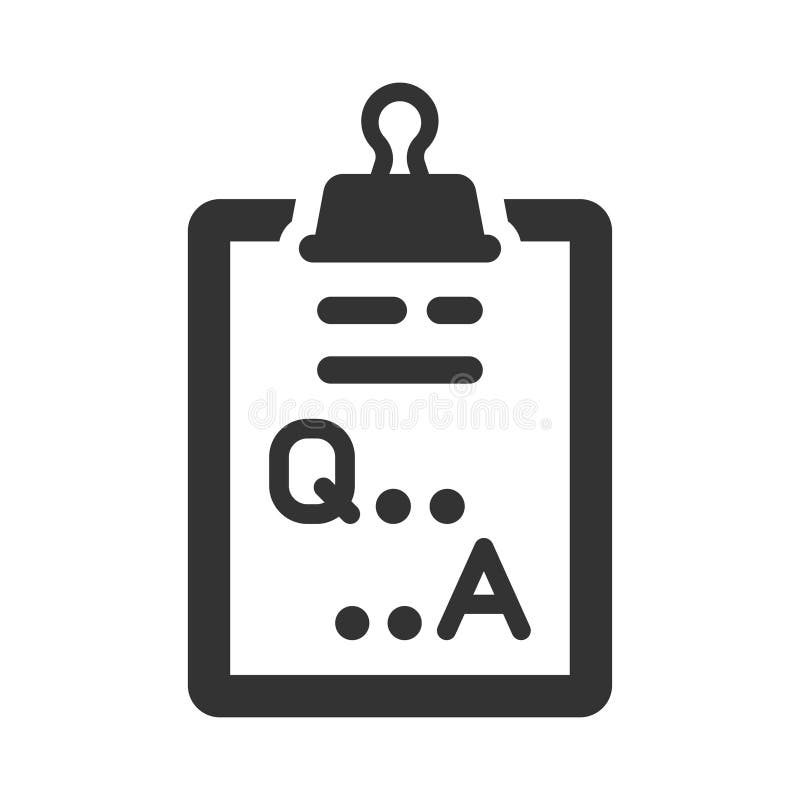 Question and Answer Survey Icon Stock Vector - Illustration of question ...