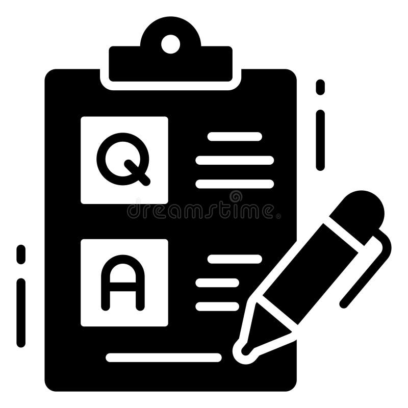 Question Answer Survey Icon, Survey and Feedback, Modern Vector ...