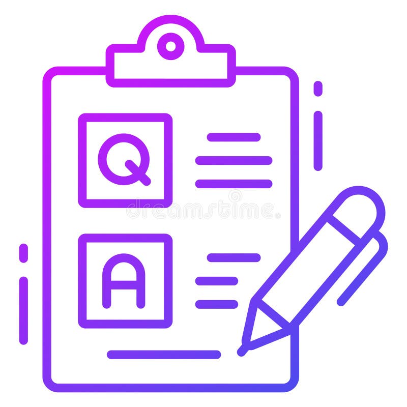Question Answer Survey Icon, Survey and Feedback, Modern Vector ...