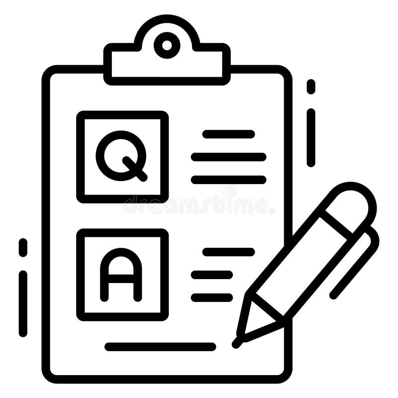 Question Answer Survey Icon, Survey and Feedback, Modern Vector ...