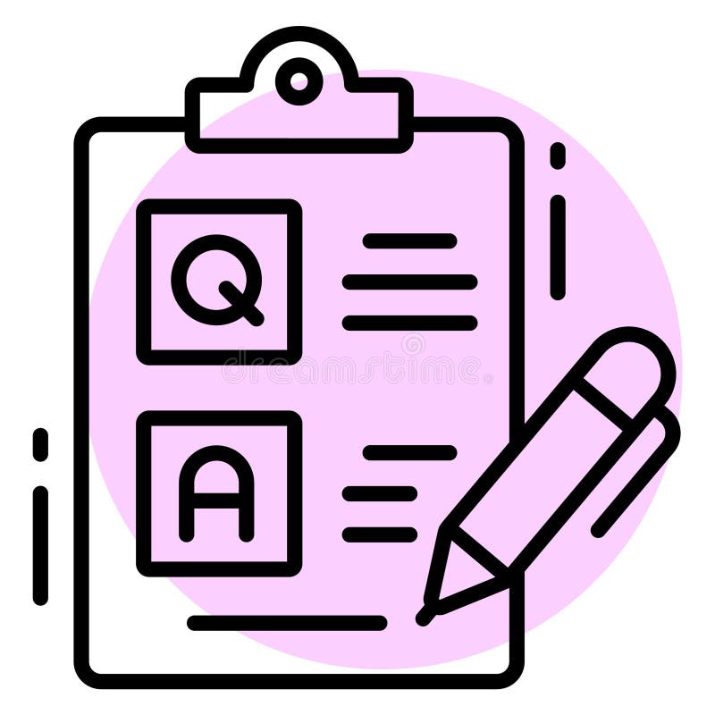 Question Answer Survey Icon, Survey and Feedback, Modern Vector ...