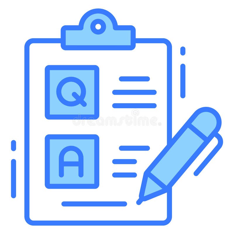 Question Answer Survey Icon, Survey and Feedback, Modern Vector ...