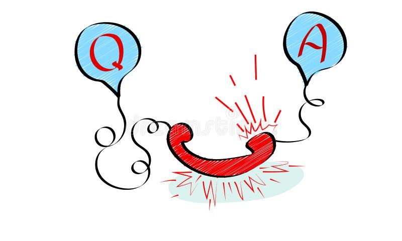 Question and Answer Vector Illustration Concept in Doodle Style ...