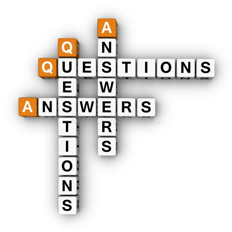 Question and Answers Cubes Symbol Stock Illustration - Illustration of ...