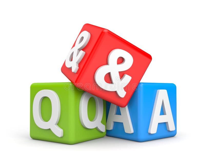 Question And Answers Cubes Symbol Stock Illustration - Illustration of ...