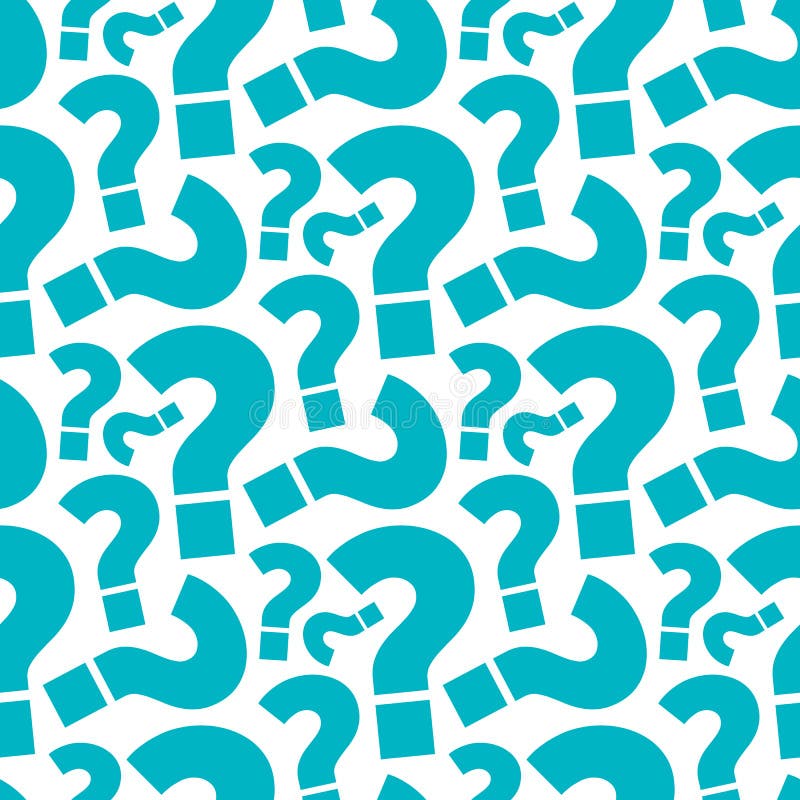Seamless Question Pattern and Background Vector Illustration Stock ...