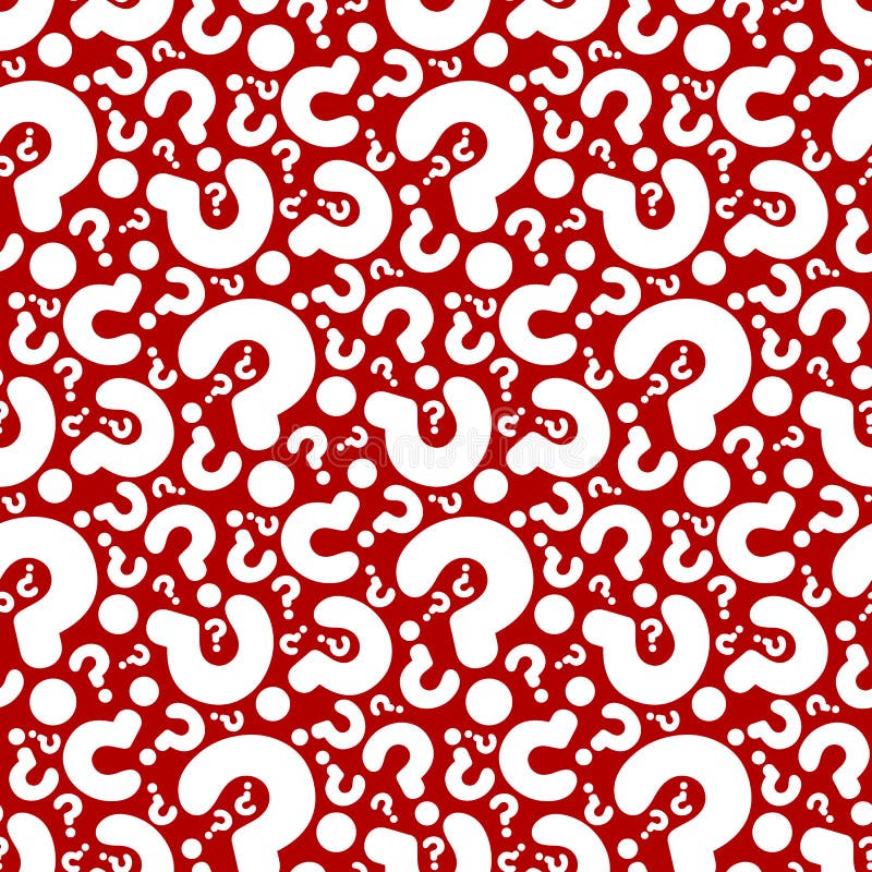 Seamless Question Pattern and Background Vector Illustration Stock ...