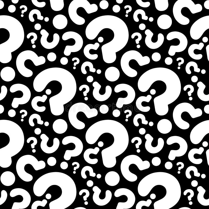 Seamless Question Pattern and Background Vector Illustration Stock ...