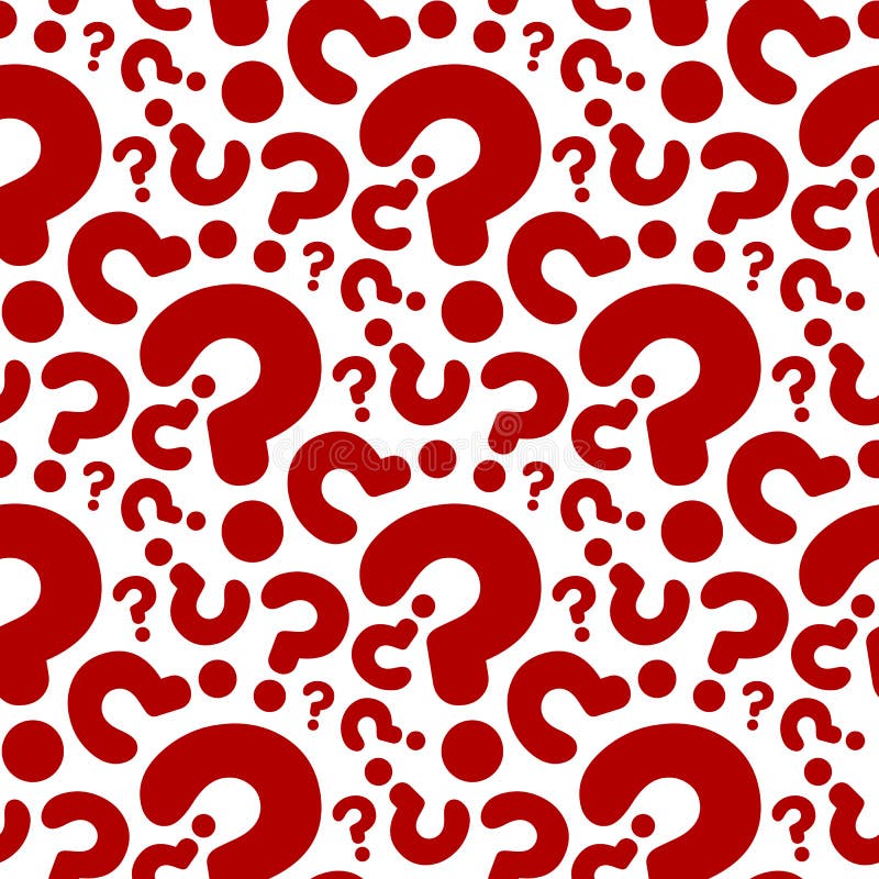 Seamless Question Pattern and Background Vector Illustration Stock ...