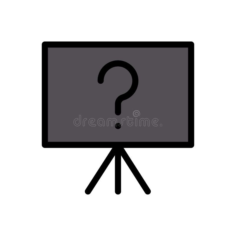 Question board stock vector. Illustration of orange - 217339802