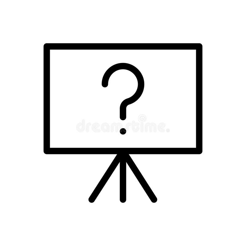 Question board stock vector. Illustration of white, board - 217339296