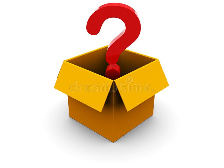 Cardboard Box Red Question Mark Stock Illustrations – 121 Cardboard Box ...
