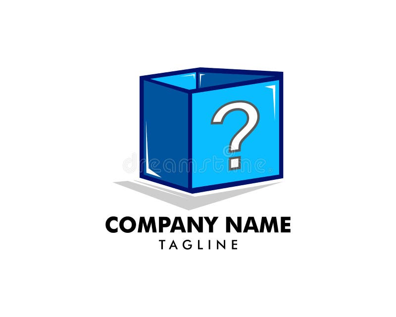Question Box Logo Template Design Stock Vector - Illustration of ...