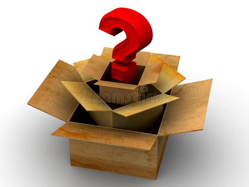Question from boxes stock illustration. Illustration of container - 6754706