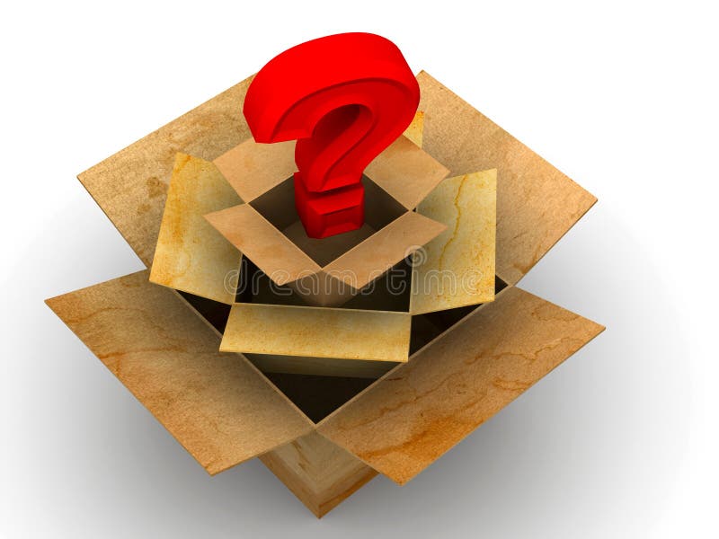 Question from boxes stock illustration. Illustration of accessibility ...