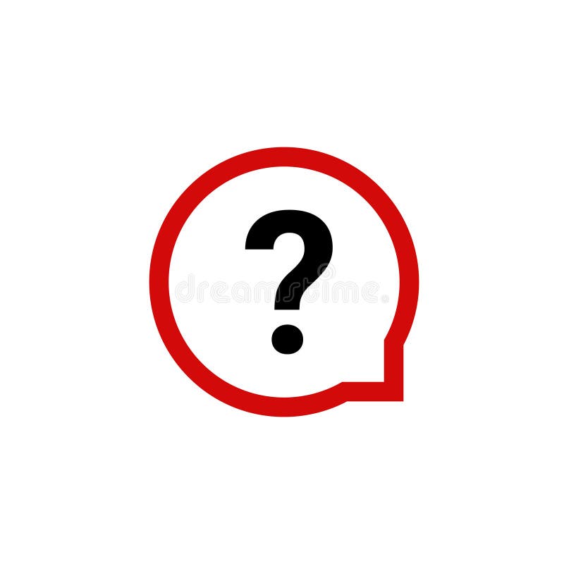 Question Bubble Icon. Ask Help Sign Stock Illustration - Illustration ...