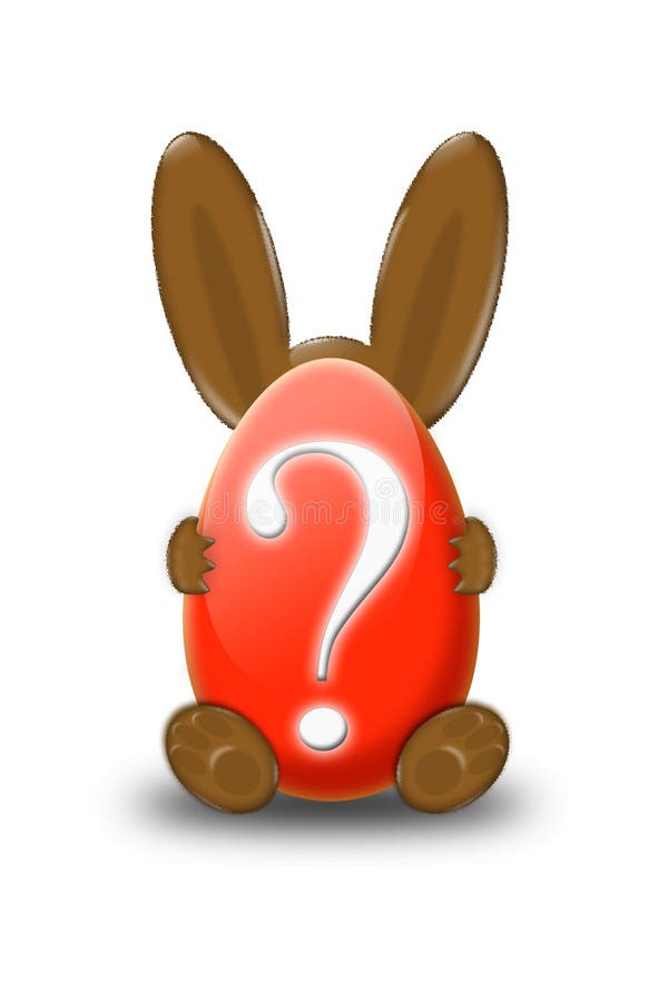 Question bunny stock illustration. Illustration of holiday - 4626065