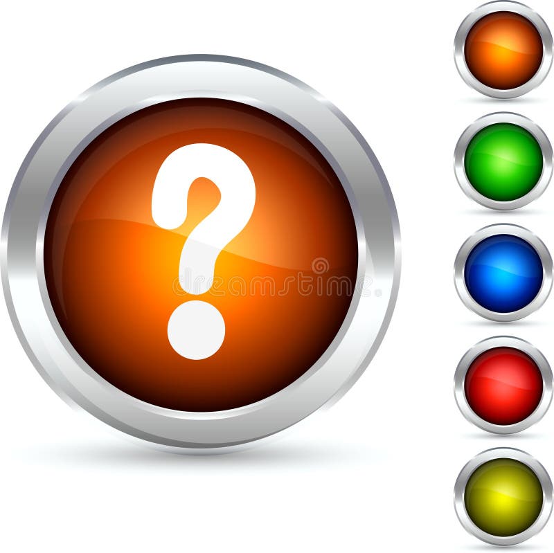Question button. [Vector] stock vector. Illustration of computer - 3529814