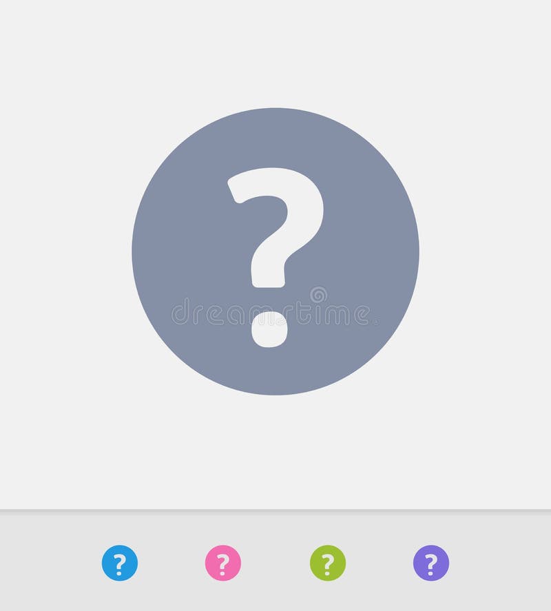 Question Button - Granite Icons Stock Vector - Illustration of help ...