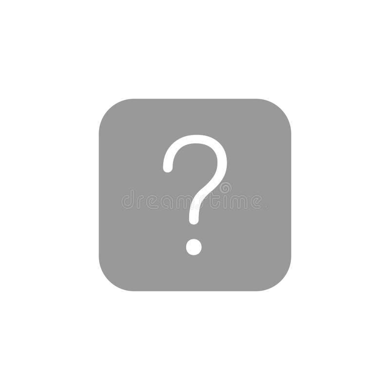Question button icon stock vector. Illustration of interrogation ...