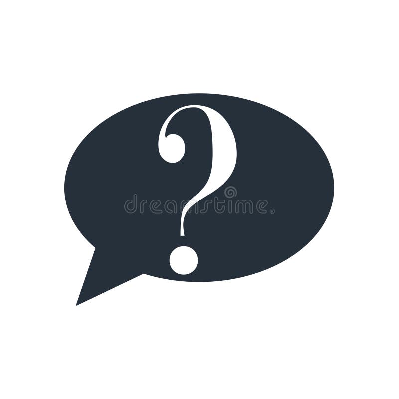 Questions Icon Vector Isolated on White Background, Questions Sign ...