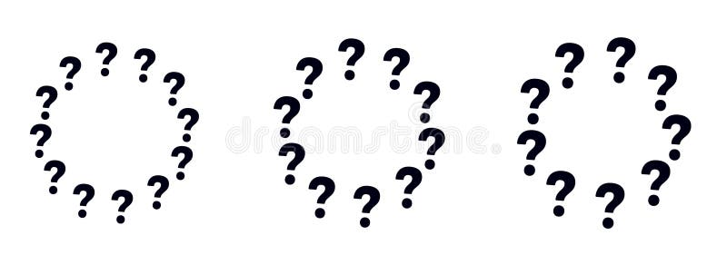 Question Circle Frame. Question Round Border Stock Vector ...