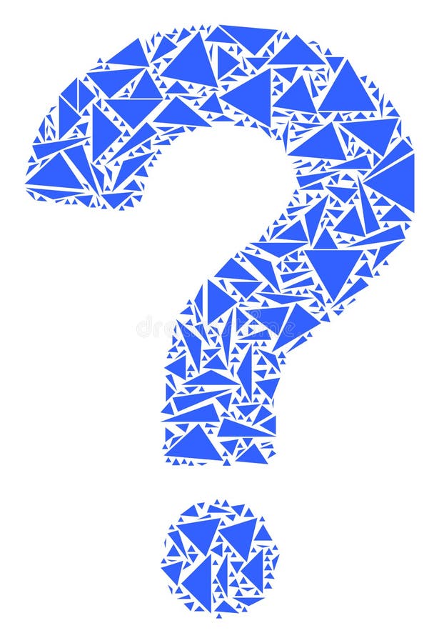 Question Collage of Triangles Stock Vector - Illustration of audit ...