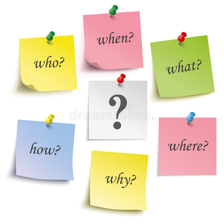 Question Colored Sticks Pins Stock Illustration - Illustration of ...