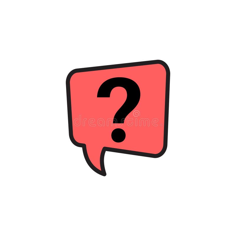 Question Colored Emote Icon Emoji Symbol Yellow Emoticon Sign Art Stock ...