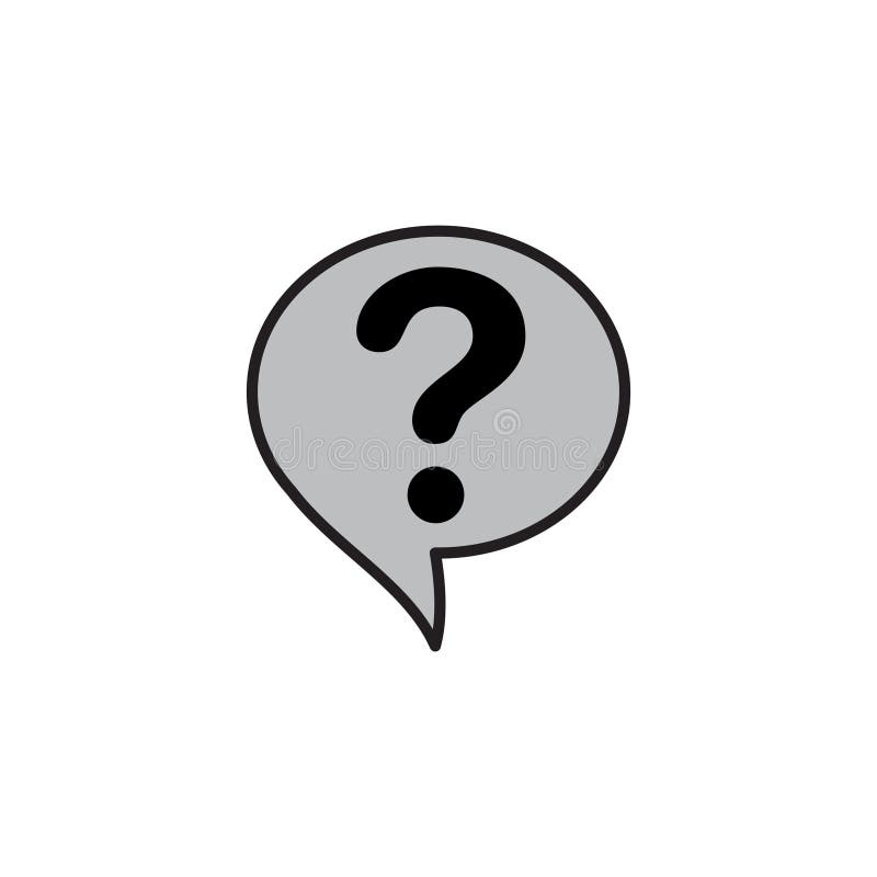 Question Colored Emote Icon Emoji Symbol Yellow Emoticon Sign Art Stock ...