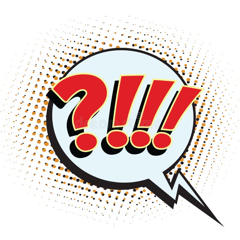 Question comic sign stock vector. Illustration of message - 96054230