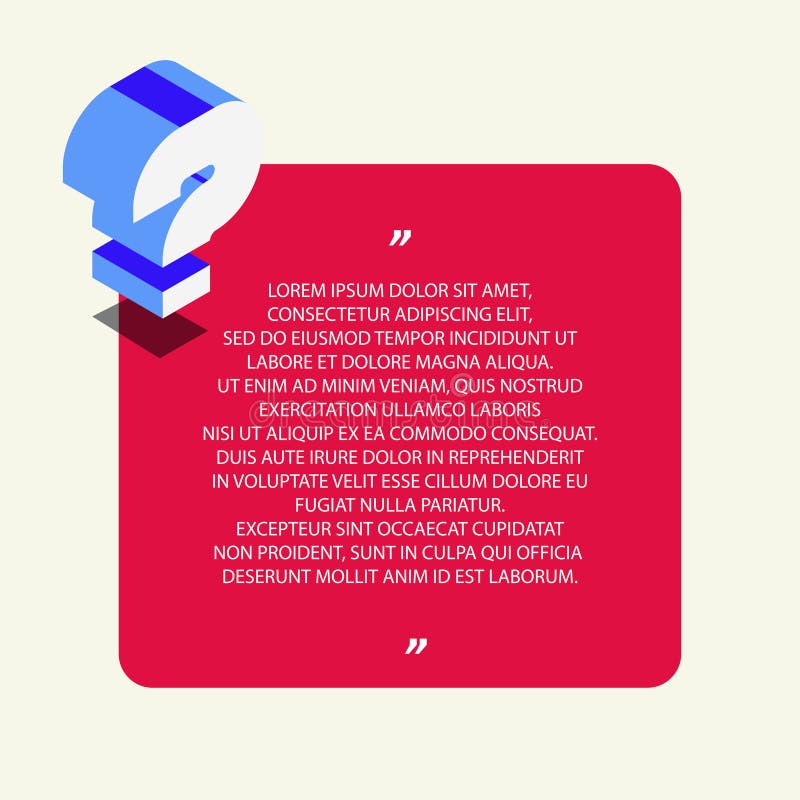 Question Concept Vector Template Stock Vector - Illustration of online ...