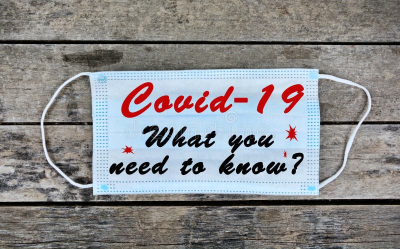 Question Covid-19 What You Need To Know on Face Mask Stock Photo ...